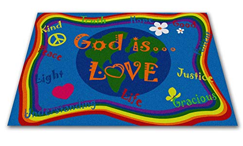 Kid Carpet God is Love Sunday School Rug