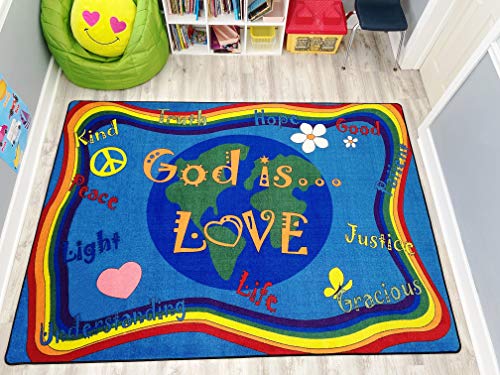 Kid Carpet God is Love Sunday School Rug