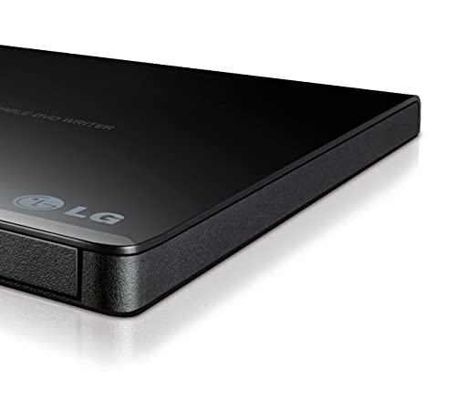 LG GP65NB60 8X USB 2.0 Super Multi Ultra Slim Portable DVD Writer Drive +/-RW External Drive with M-DISC Support - Black