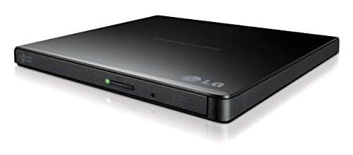 LG GP65NB60 8X USB 2.0 Super Multi Ultra Slim Portable DVD Writer Drive +/-RW External Drive with M-DISC Support - Black