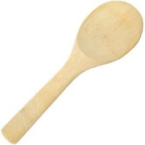 JapanBargain 3669, Natural Bamboo Rice Paddle Rice Scoop Spoon Cooking Spatula for Non Stick Cookware, 9 inches