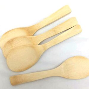 JapanBargain 3669, Natural Bamboo Rice Paddle Rice Scoop Spoon Cooking Spatula for Non Stick Cookware, 9 inches