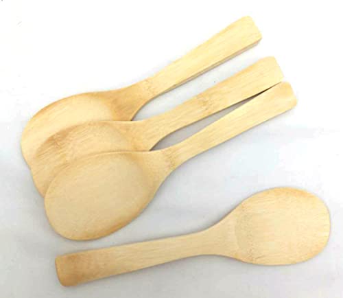 JapanBargain 3669, Natural Bamboo Rice Paddle Rice Scoop Spoon Cooking Spatula for Non Stick Cookware, 9 inches