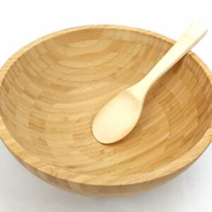 JapanBargain 3669, Natural Bamboo Rice Paddle Rice Scoop Spoon Cooking Spatula for Non Stick Cookware, 9 inches