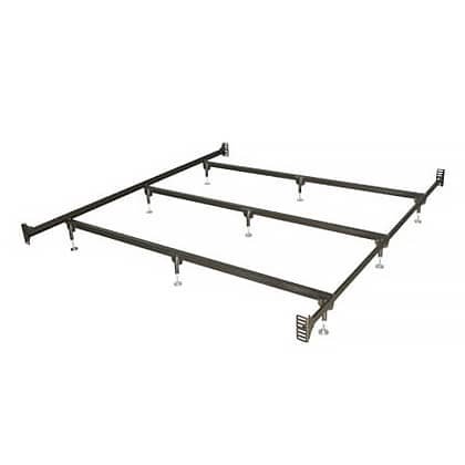 Glideaway Premium Heavy Duty Bed Frame 9-Leg w/ Center Support for Box Spring and Mattress Sets, USA Made, King Size