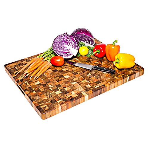 BUTCHER BLOCK RECTANGLE CUTTING BOARD (L)