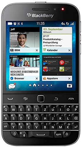 Blackberry Classic Q20 SQC100-1 - QWERTZ Keypad - Factory Unlocked, International Version - Dark Black