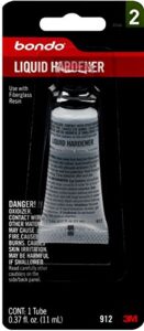 3m bondo liquid hardner polyester 0.37 fl. oz. tube carded