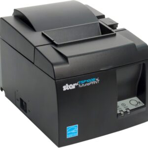 Star Micronics TSP143IIILAN Ethernet (LAN) Thermal Receipt Printer with Auto-Cutter and Internal Power Supply - Gray