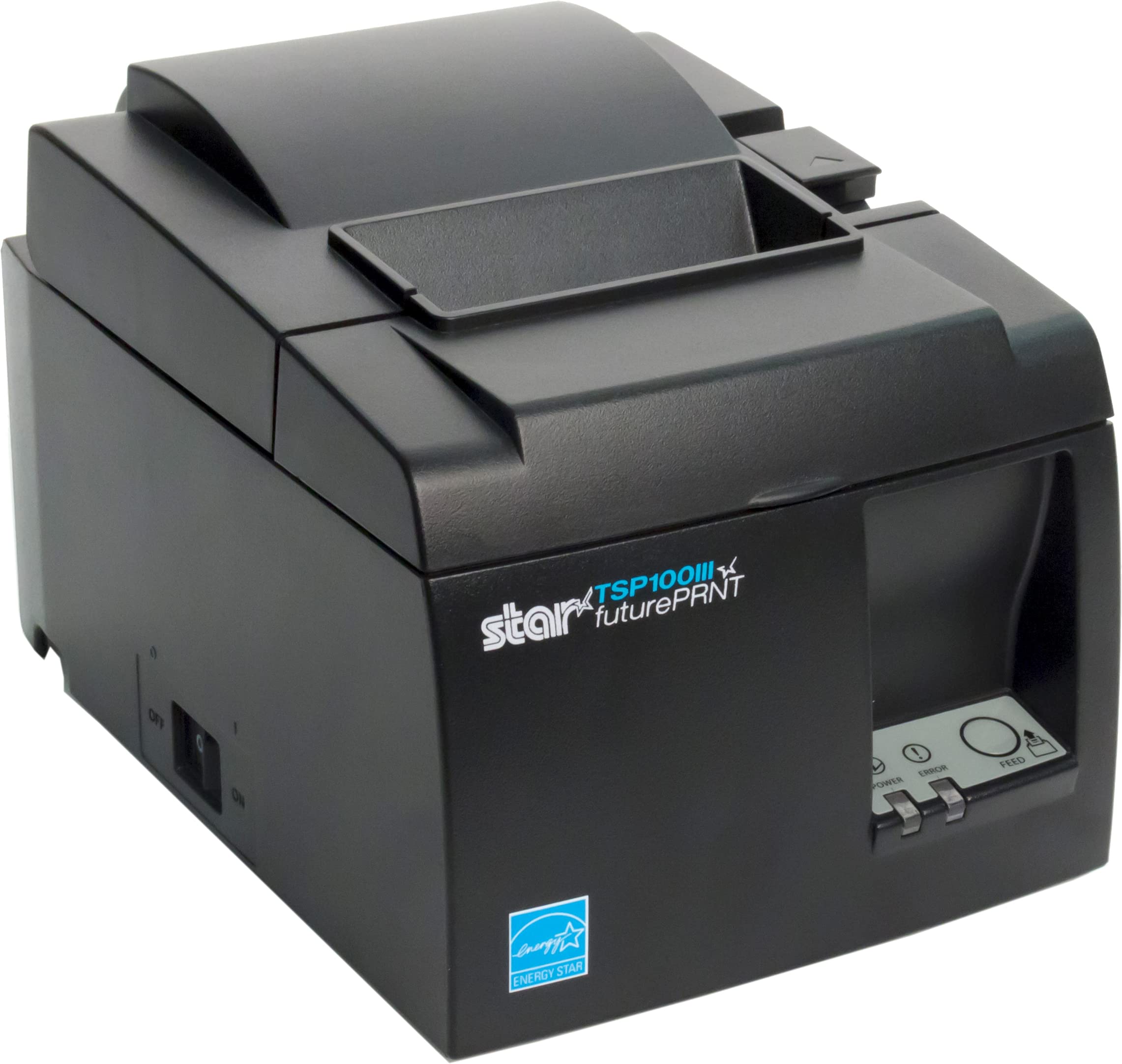 Star Micronics TSP143IIILAN Ethernet (LAN) Thermal Receipt Printer with Auto-Cutter and Internal Power Supply - Gray