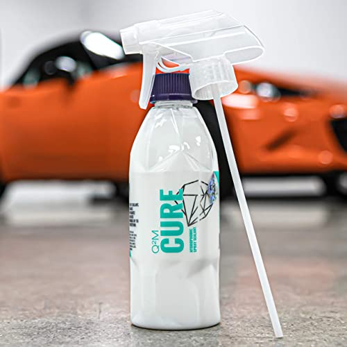 GYEON Quartz Q²M Cure (400 ml) Hydrophobic Silica Based Ceramic Spray Top Coating, High Gloss Protection, Safe Detail Protection on All Exterior Surfaces, Wet or Dry Application Use During Car Wash