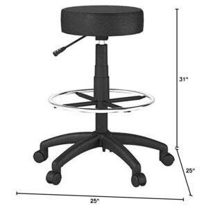 Boss Office Products DOT Drafting Stool in Black