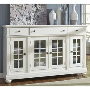 liberty furniture industries harbor view ii dining buffet, w66 x d19 x h42, linen finish