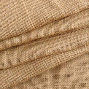 AK TRADING CO. 60" Premium 10oz Burlap Roll-50 Yards-No-Fray Finished Edges-Natural Tight Weave Fabric