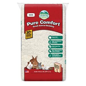 oxbow pure comfort small animal bedding - odor & moisture absorbent, dust-free bedding for small animals, white, 36 liter bag