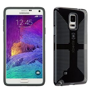 Speck Products CandyShell Grip Case for Samsung Galaxy Note 4 - Retail Packaging - Black/Slate Grey