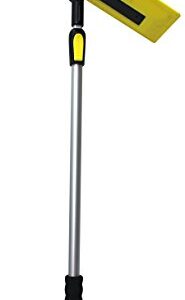 Emsco Group 1719-1 Bigfoot 52" Telescoping Snowbroom with 16" Swiveling Foam Blade Dual-Head Ice Scraper Brush Snow Broom