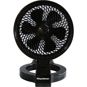 Keystone 7 Inch Convertible Fan, (Black)