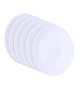 corelle, white, livingware luncheon plate, 8-1/2-inch, set of 6, 8-1/2