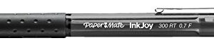 Paper Mate® InkJoy™ 300 RT Retractable Pens, Medium Point, 1.0 mm, Clear Barrel, Black Ink, Pack Of 36