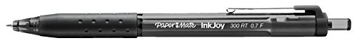 Paper Mate® InkJoy™ 300 RT Retractable Pens, Medium Point, 1.0 mm, Clear Barrel, Black Ink, Pack Of 36