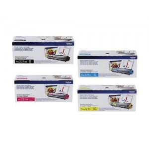 brother tn-221 4pk standard yield oem cartridges