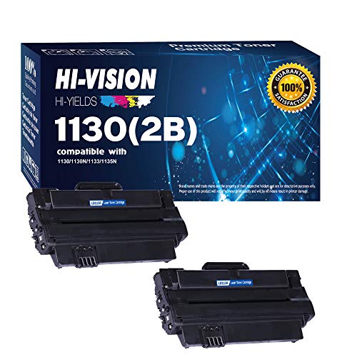 HI-VISION HI-YIELDS® Compatible Toner Replacement 330-9523 (7H53W) High Yield for 1130 1130n 1133 1135 1135n (Black, 2-Pack)