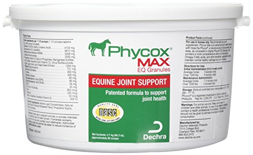 Dechra Phycox Max EQ Joint Support Granules for Horses, 2700 g