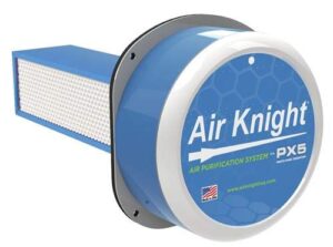 toptech air knight px5 air purification system (24 volt) 9" model