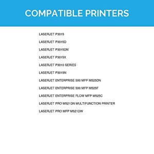 LD Products Compatible Replacements for HP 55X 55A CE255X CE255A Toner Cartridge for Laserjet P3015 P3015dn P3015x HP Laserjet Pro 500 MFP M521dn M521dw M521 M525 Toner Printer (HY Black, 2-Pack)