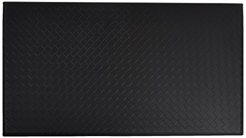 Amazon Basics Rectangular Anti Fatigue Standing Comfort Mat for Home and Office, 20 x 36 Inch, Black