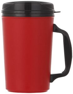 thermoserv foam insulated mug, 20-ounce, red