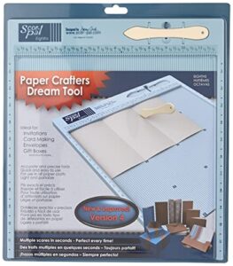 scor-pal sp108 eighths measuring and scoring board, 12" by 12", 1/8" space grooves