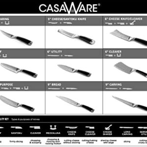 casaWare 5-Inch Cheese/Santoku Knife