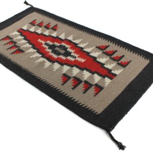 Onyx Arrow Southwest Décor Wool Area Rug, 20 x 40 Inches, Percheron