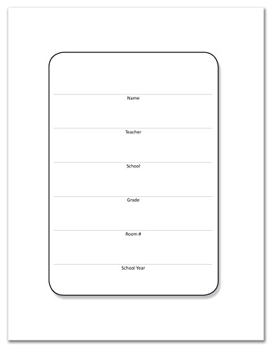 BookFactory Elementary School Math Journal/Classroom Math Book - 10 Pack (8.5" x 11" -32 Pages) Saddle Stitched (JOU-032-7CSS-MJ-[10-Pack]-PJX)