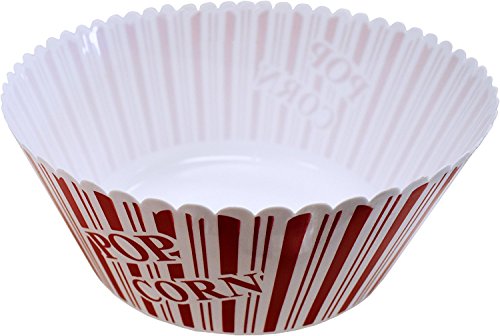 Popcorn Serving Bowl Large 10" X 4.75"- Set of 2 Tubs