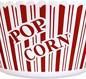 Popcorn Serving Bowl Large 10" X 4.75"- Set of 2 Tubs