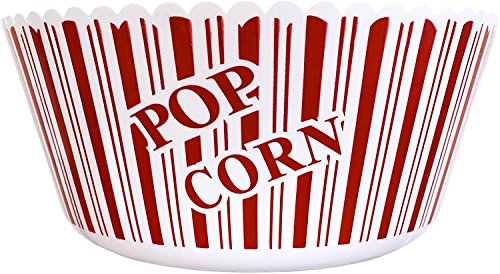 Popcorn Serving Bowl Large 10" X 4.75"- Set of 2 Tubs