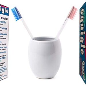 Squigle Enamel Saver Toothpaste (Canker Sore Prevention & Treatment) Prevents Cavities, Perioral Dermatitis, Bad Breath, Chapped Lips - 4 Pack