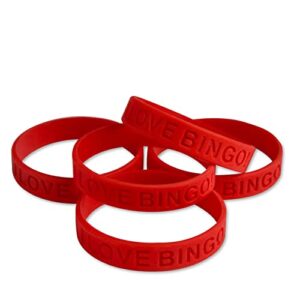 i love bingo silicone bracelet (pack of 24)