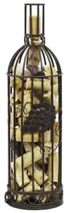 southern homewares cork corral wine bottle grapevine design