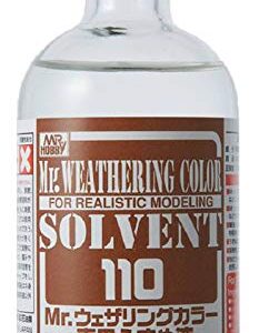 Mr. Hobby Weatering Color Solvent 110ml For Realistic Modeling