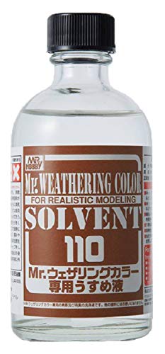 Mr. Hobby Weatering Color Solvent 110ml For Realistic Modeling