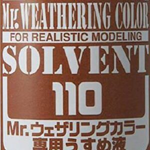 Mr. Hobby Weatering Color Solvent 110ml For Realistic Modeling