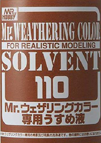 Mr. Hobby Weatering Color Solvent 110ml For Realistic Modeling