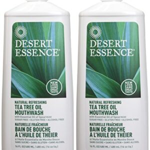 Desert Essence: Tea Tree Oil & Spearmint Mouthwash, 16 oz (2 pack)