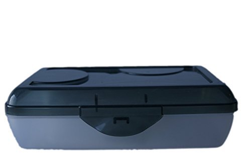 Sterilite Transparent Pencil Case Box, Black