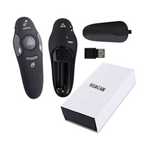 2.4 GHz USB Wireless Presenter Remote Control Laser Pointer Pen Red RF PowerPoint Presentation Clicker PPT Controller for Meeting Teaching Speech (Plug and Play)