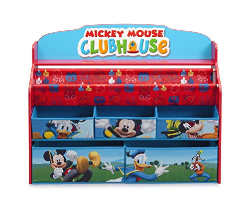 Delta Children Deluxe Book & Toy Organizer, Disney Mickey Mouse